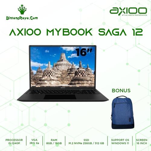 Promo Laptop Axioo MyBook Saga 12 i5-1240P Ram 8GB/16GB SSD512GB 16 ...