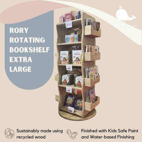 Jual EXTRA LARGE Rory Rotating Bookshelf | Rak Buku Putar 4 Tingkat ...