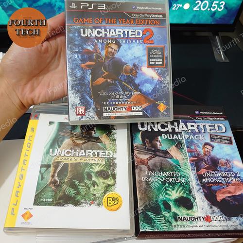 Jual BD Kaset Game PS3 Uncharted 1 & 2 Dual Pack Bundle MULUS - Kab ...