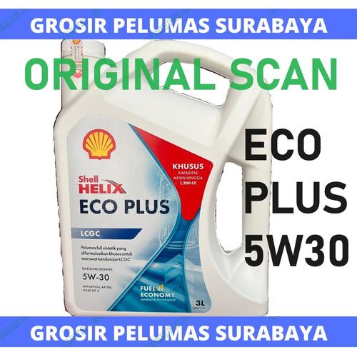 Jual ORIGINAL Scan Shell Helix ECO PLUS 5w30 5W-30 galon LCGC agya ayla ...