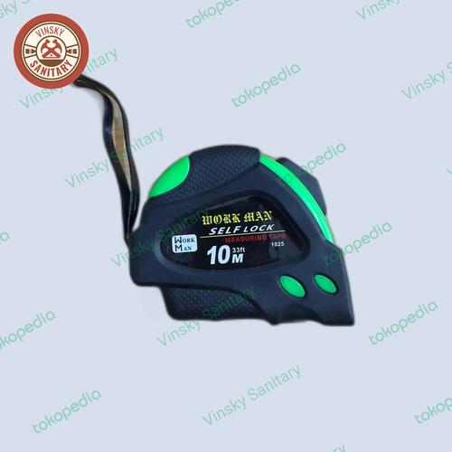 Jual Meteran Auto Stop 10 meter / Meteran Bangunan Auto Lock Meteran ...