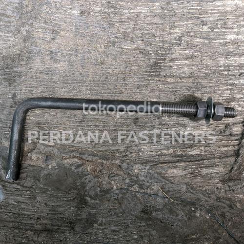 Jual Baut Angkur L M16/Angkur Besi Beton 5/8"x70 CM (ST37)+2 Mur+Ring ...