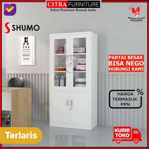 Promo SHUMO Lemari Obat Kaca Besi Rumah Sakit | Kabinet Medicine P3K Klinik - DIRAKIT Cicil 0% ...