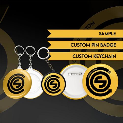 Jual Sample/Acc Custom Pin Peniti dan Gantungan Kunci One Stop Custom ...