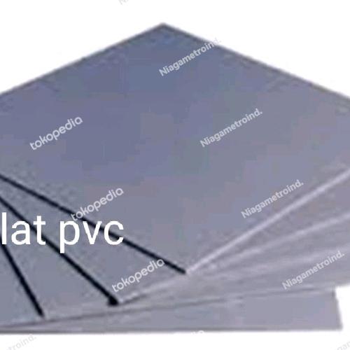 Jual plat PVC grey lembaran tebal 2 mm x 60 cm x 60 cm - Jakarta Barat ...