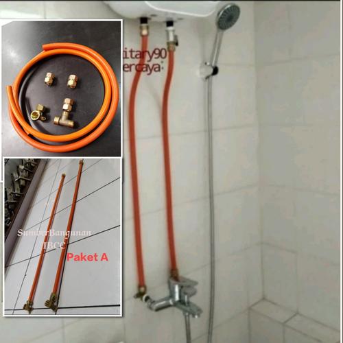 Jual acesoris air panas soket instalasi luar paket keni knee fitting ...