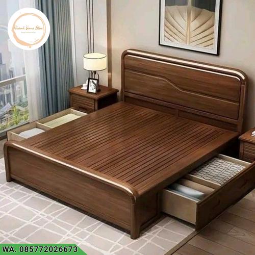 Jual dipan tempat tidur minimalis elegan ranjang divan kayu jati ...