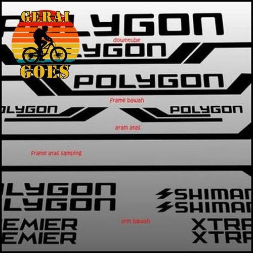 Jual Stiker Frame Sticker Decal Sepeda POLYGON XTRADA PREMIER BISA ...