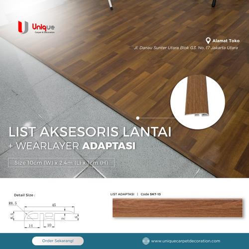 Jual Accessories Flooring Reducer PVC / List Adaptasi Lantai Vinyl SPC ...