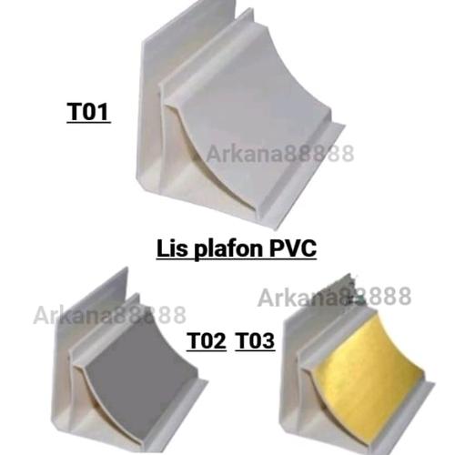 Jual lis plafon pvc /list sudut plafon /lis profil plafon - TT 01, 3 ...