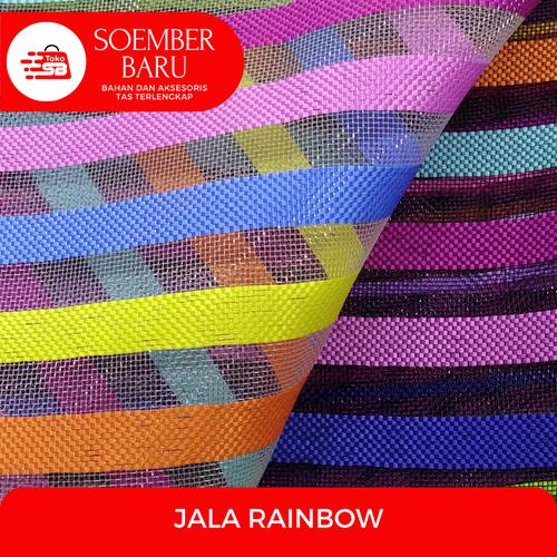 Jual Kain Jaring Jala Rainbow Pouch (Meteran) - Base White - Jakarta ...