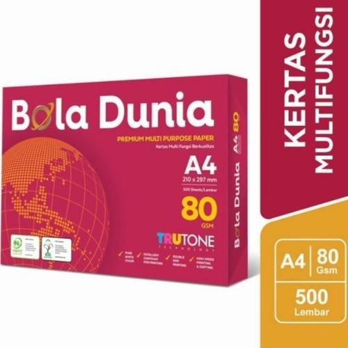 Jual kertas hvs ukuran a4 80 gsm bola dunia - Jakarta Barat ...