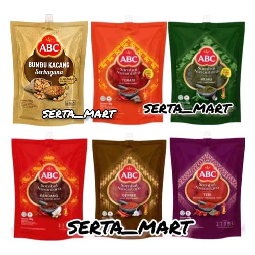 Jual ABC Sambal Nusantara Pouch 180gr / AbC Saus Kacang Serbaguna ...