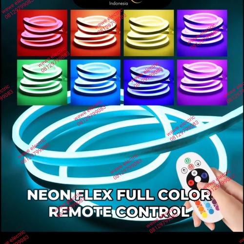 Jual NEON FLEX LED RGB 50M 50 METER 4PIN 4 PIN JALUR 220V REMOTE FULL ...