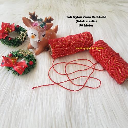 Jual Tali Belang / Bakers Twine emas 2mm 50M/ Benang ikat katun nilon ...