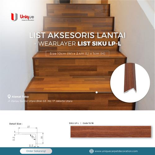 Jual List Vinyl Tangga Siku L / Step Noising PVC / Accessories Flooring ...