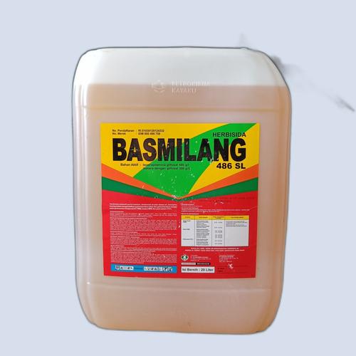 Jual HERBISIDA BASMILANG 486 SL 20 L/RACUN GULMA RUMPUT SAWI KARET ...