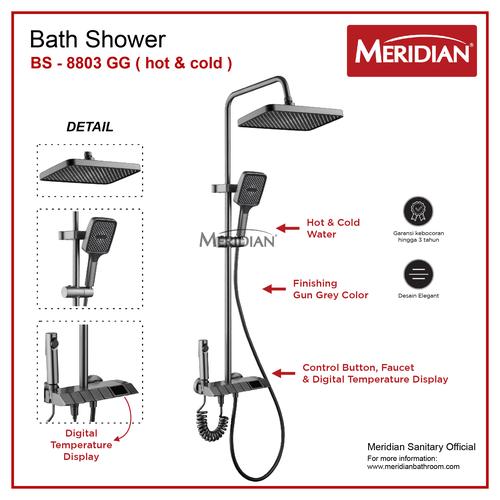 Jual Bath Shower MERIDIAN BS 8803 Gun Grey - Jakarta Barat - Meridian ...