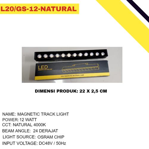 Jual LAMPU LED TRACK MAGNETIC / MAGNETIC TRACK LAMP / LAMPU TRACK - GS ...