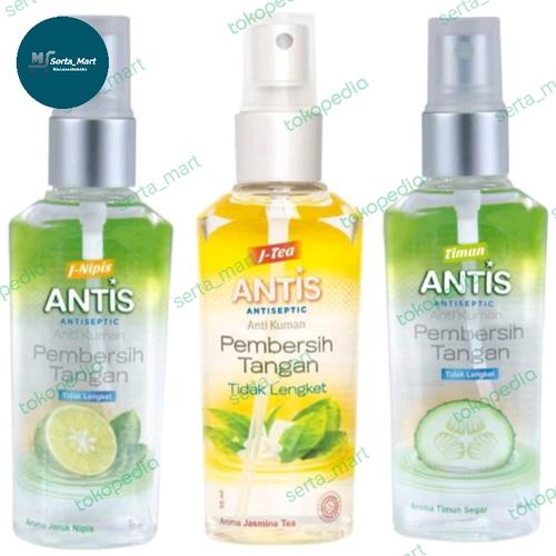 Jual Antis Hand Sanitizer Spray Jasmine Tea / Jeruk Nipis / Timun 55ml ...