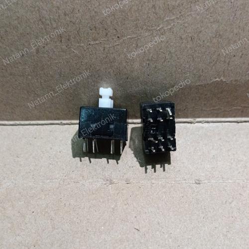 Jual 4827 saklar sakelar switch push on off 12p 12 pin kaki dpdt mixer ...