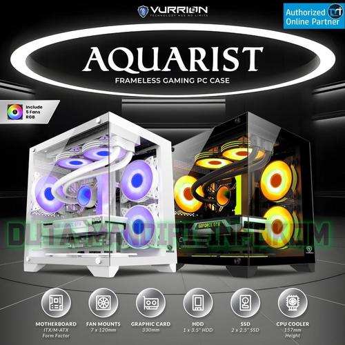 Jual VURRION Aquarist - Tempered Glass m-ATX Frameless Gaming Case ...