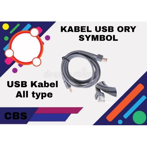 Jual KABEL BARCODE SCANNER SYMBOL / ZEBRA USB ORIGINAL - Jakarta Pusat ...