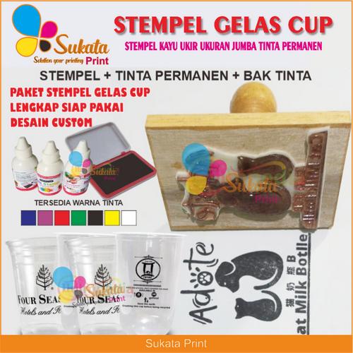 Jual Cetak Stempel Gelas Plastik Cup Cetak Stempel Plastik Stempel Kayu ...