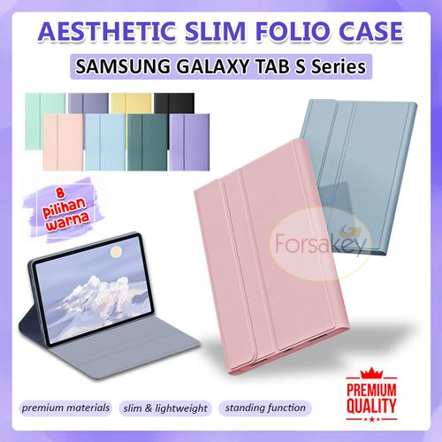 Jual Samsung Galaxy Tab S9 S8 S7 FE Plus S6 Lite Case Casing Cover Pastel - Tempered Glass , Tab ...