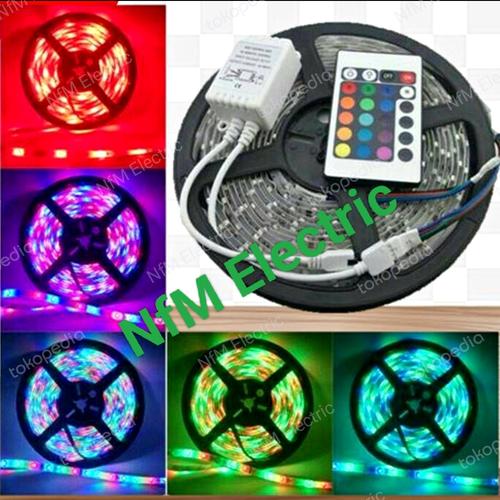 Jual LED Strip RGB 5050 Outdoor /Strip light RGB (warna warni) IP44 5M ...