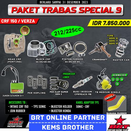 Jual PAKET TRABAS BLOK BRT CRF HEAD BRT CRF GORILLA 6 - SESUAI GAMBAR - Kota Depok - kems ...