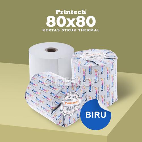 Jual KERTAS THERMAL PRINTECH 80X80 KERTAS ROLL KASIR 80X80 Cetak Biru ...