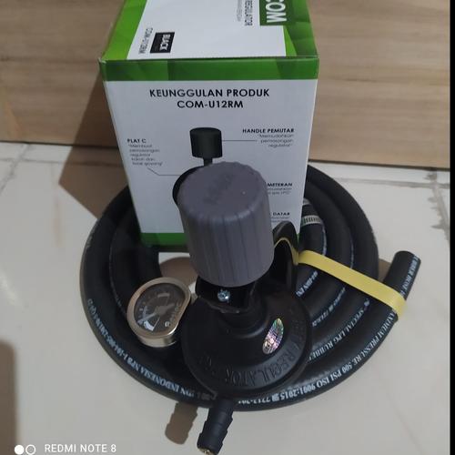 Jual Regulator Destec Com U12RM BLACK Modena Selang Gas LPG 500 PSI DN ...