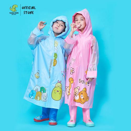 Promo Wakakids Jas Hujan Anak Ransel Kartun Raincoat Mantel Terusan ...