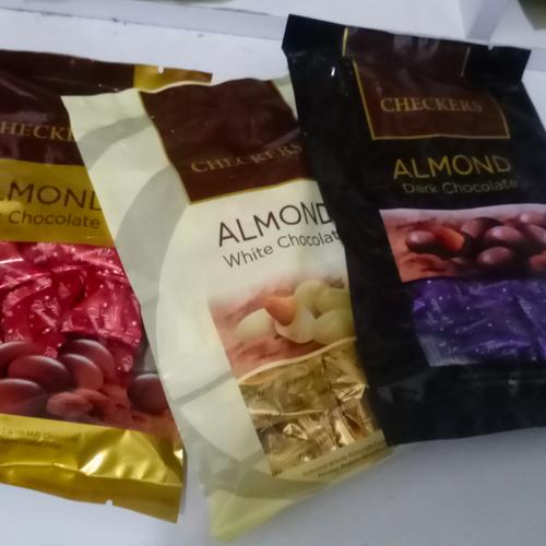 Promo Checkers Bulkpack 150gr Chocolate Almond Milk Dark White Checker ...