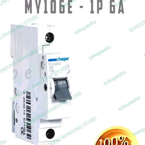 Jual HAGER MCB 6A 1P 220V SNI MCB HAGER 1P 220V 6A MCB 6A 220V 1P SNI HAGER - Kota Bandung ...