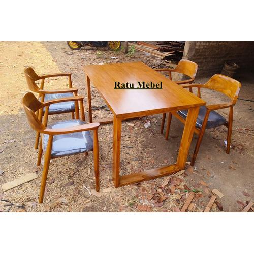 Jual Meja makan 4 hiroshima lengkap bantalan model terbaru - meja saja ...