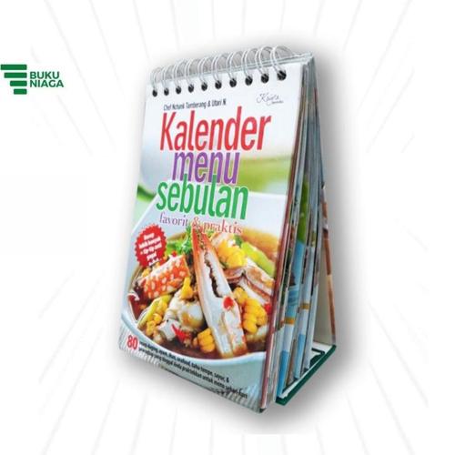 Jual Buku Kalender Menu Resep Sebulan Favorit dan Praktis BUKUNIAGA ...