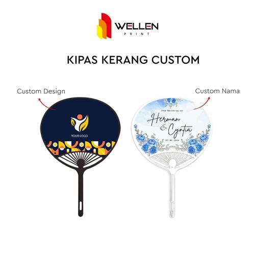 Jual WELLEN PRINT – Cetak Kipas Kerang Custom / Print Handfan 2 Sisi ...