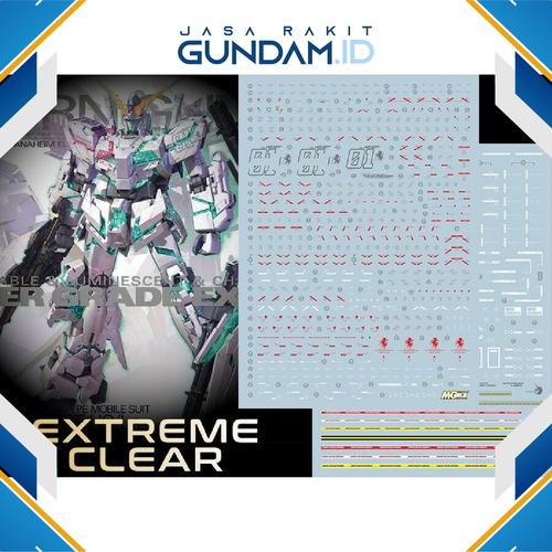 Jual Water Decal MGEX 1/100 Unicorn Gundam by Evo Studio (Extreme Clear) - Jakarta Pusat ...