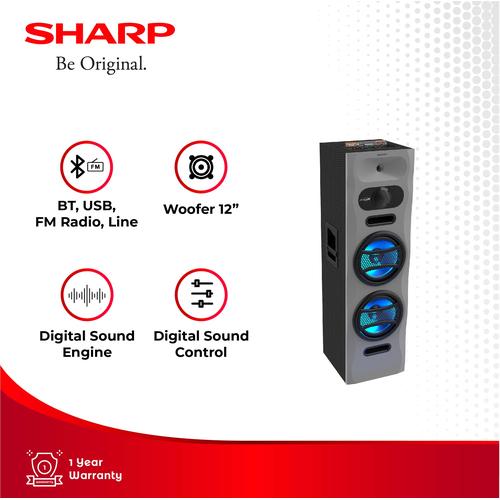 Promo Sharp Audio dan Speaker CBOX-PROX22UBB Pro X Series Grey 220 Watt ...