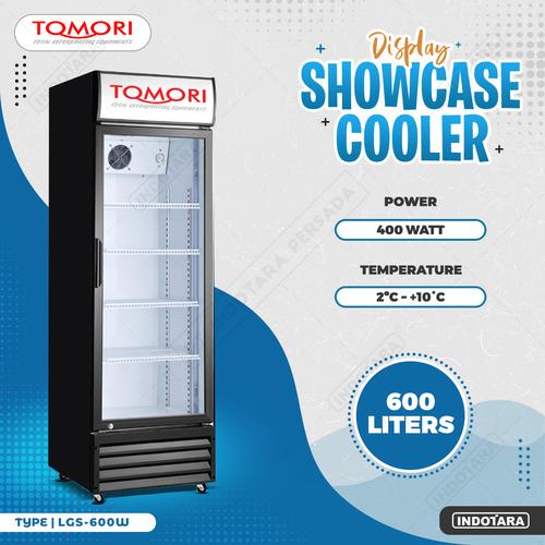 Promo Tomori Display 1 Pintu / Showcase Cooler 600 Liter - Black - 238 ...