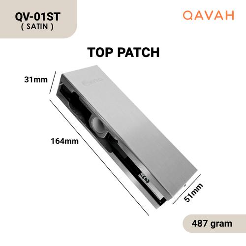 Promo Jepitan Atas Pivot Pintu Kaca - Patch Fitting Top Patch - Black ...