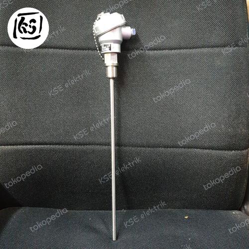 Jual sensor panas thermocouple PT100 10×233mm Drat 1/2"NPT SS-304 ...