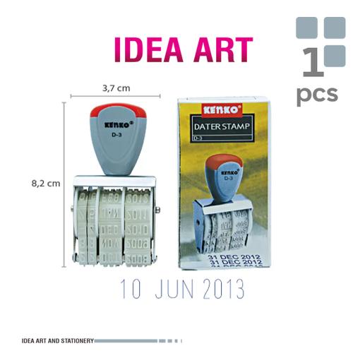 Jual Stempel Tanggal KENKO D-3 Stamp Date Original Tinggi Huruf Angka 5 ...