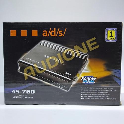 Jual Power Amplifier ADS AS-760 Power Amplifier 4 channel 8 watt ...