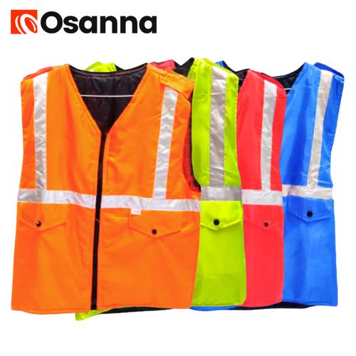 Jual Safety Vest / Rompi Proyek (Orange, Hijau, Merah, Biru) - Orange ...