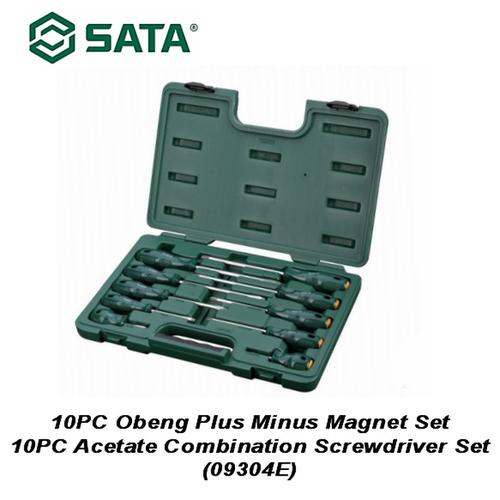 Jual Obeng Plus Minus 10 pcs 09304E SATA Combination Screwdriver Set ...