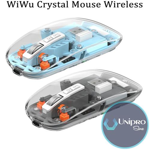 Jual WiWu Mouse Wireless Crystal Transparan Bluetooth Rechargeable ...