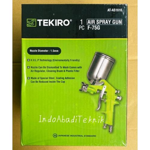 Jual TEKIRO SPRAY GUN F75G/Semprotan cat f75 tabung atas 400ml ...